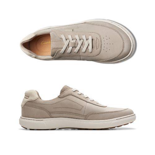 Men's Clarks Mapstone Trail Lace Sneaker - Nubuck Leather – White ...