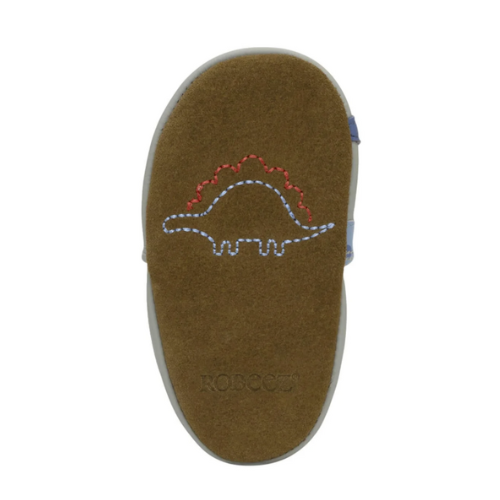 Robeez Dino Pals Soft Soles- Leather Shoes – White-Balmer Shoes
