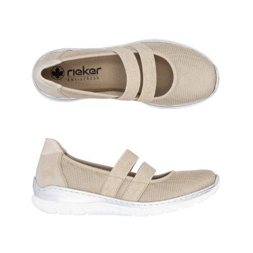 Women's Rieker L3281 Mary-Jane Flat - Sporty Comfort – White-Balmer Shoes