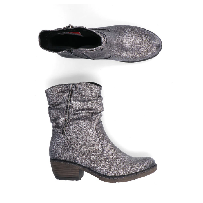 Women's Rieker 93760 Mid Boot - Flexible & Lightweight – White-Balmer Shoes
