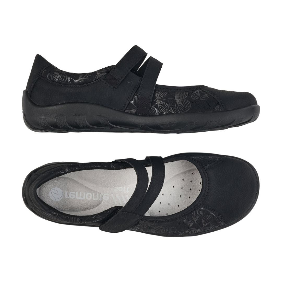 Remonte R3510 Mary Jane Flat |Shock Absorbing Design – White-Balmer Shoes